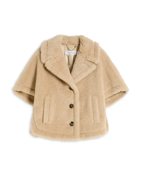 Max Mara Teddy Cape Jacket - Sand