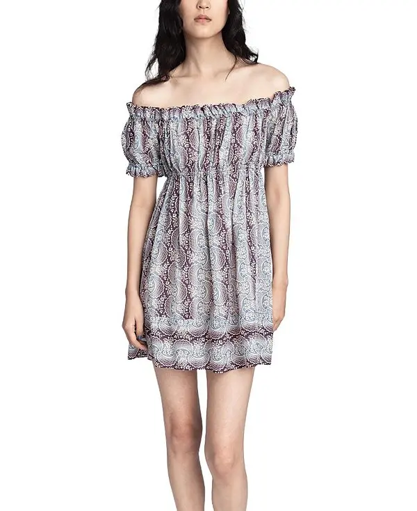 Anna Sui Ombre Ribbons Cotton Dress - Amethyst Multi