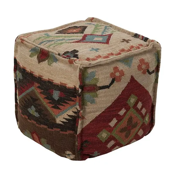 Livabliss Frontier Pouf - Brown