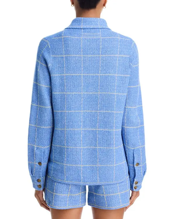 Guest In Residence Dylan Cashmere & Linen Shirt - Delft Blue