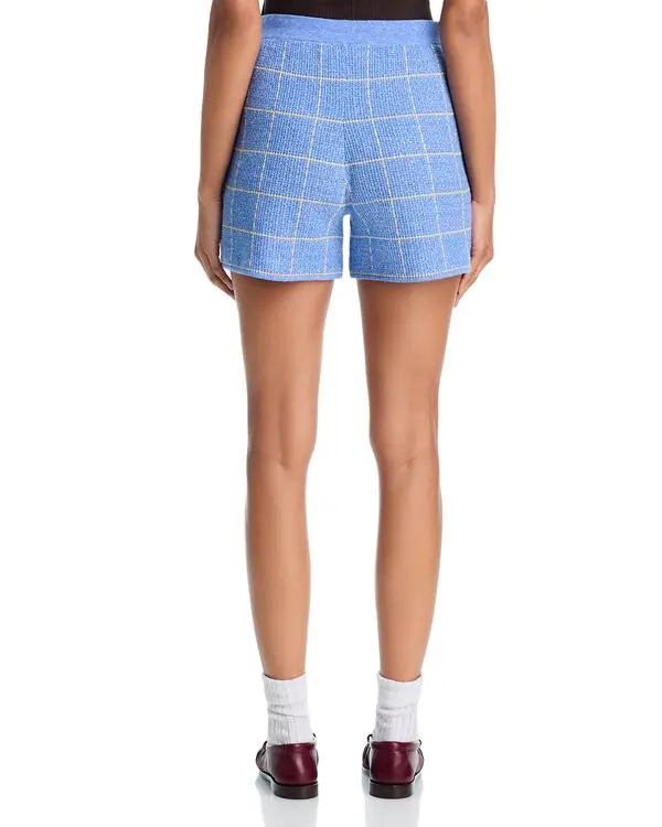 Guest In Residence Plaid Shorts - Delft Blue