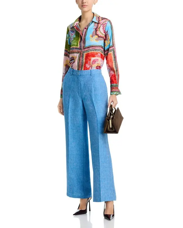 Elie Tahari Edna Wide Leg Trousers
