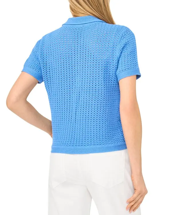 Ted Baker London Short Sleeve Texture Pointelle Polo