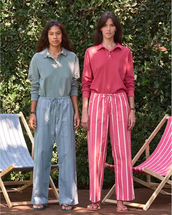 Donni. The Pop Stripe Drawstring Pants
