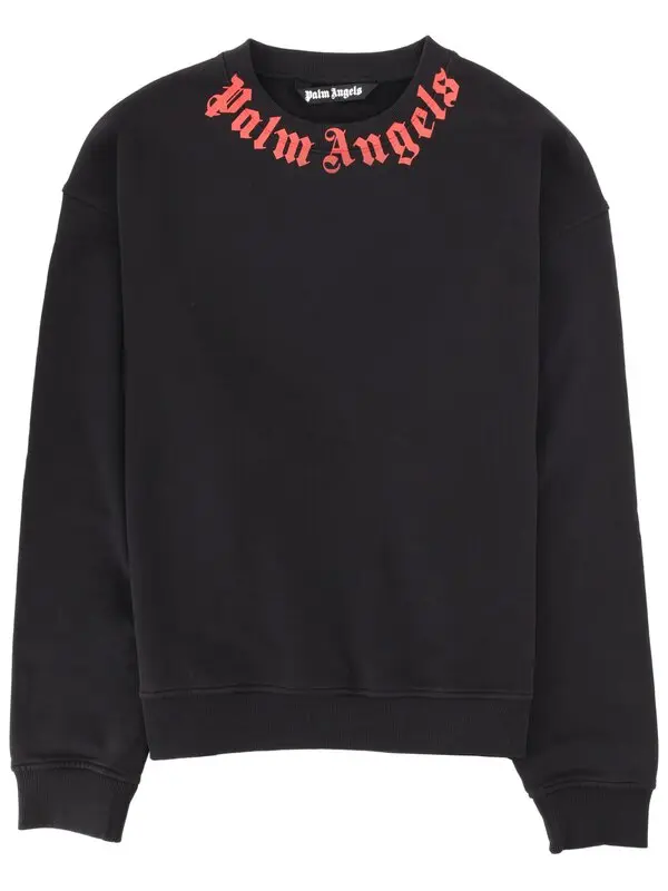 Palm Angels Logo Sweatshirt - Black
