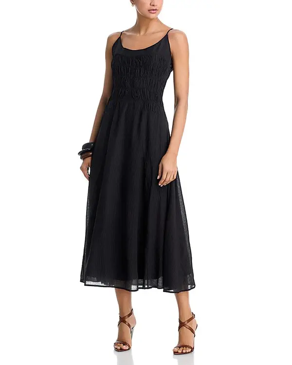 Moon River Spaghetti Strap Midi Dress