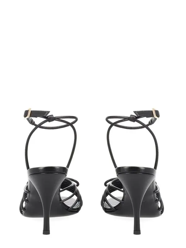Versace Opera Bow Sandals - Black