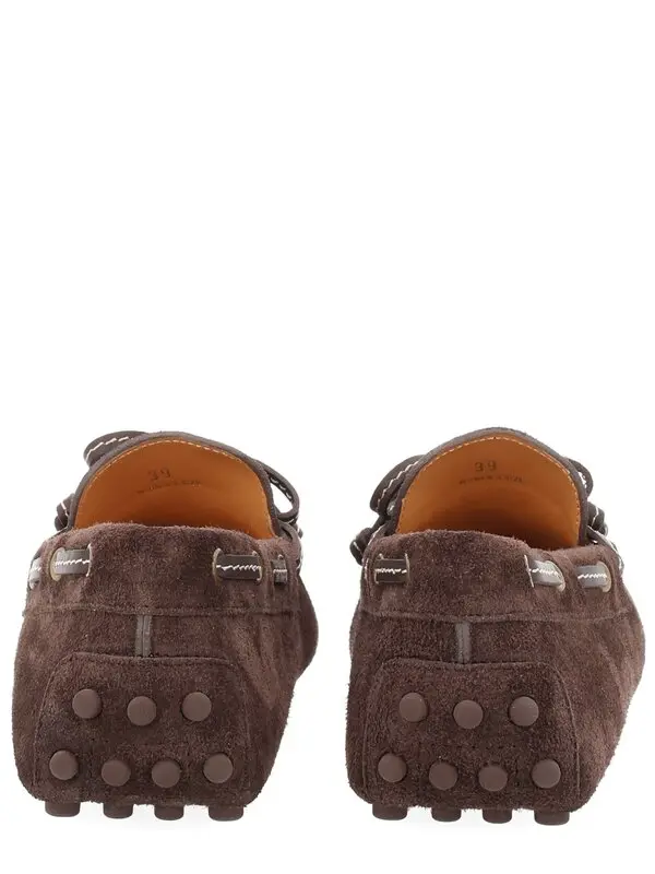 TOD'S Suede Loafers - Brown