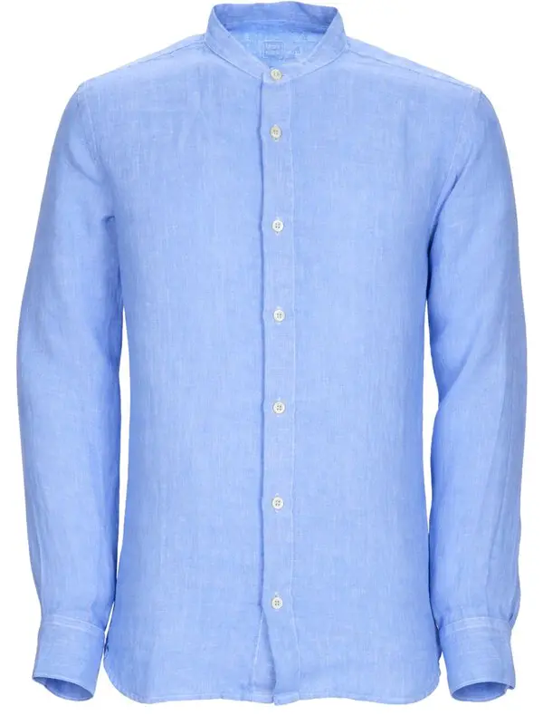 120% Lino Linen Shirt - Azure