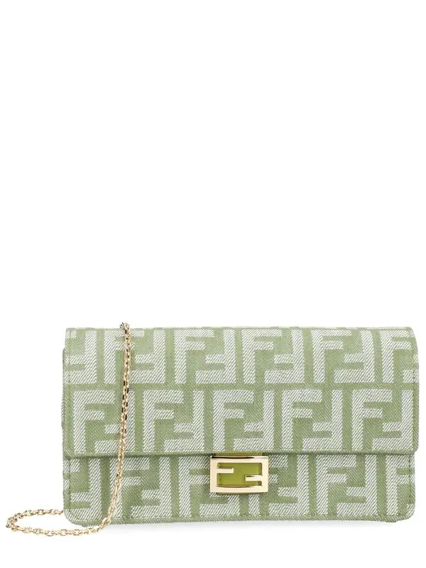 Fendi Baguette Wallet - Green