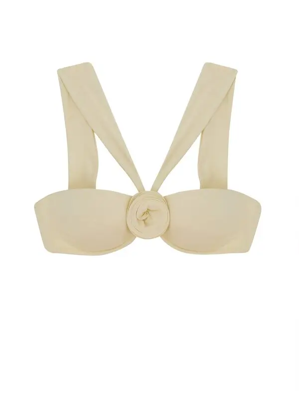 LA REVECHE Sahar Bikini Top - Ivory