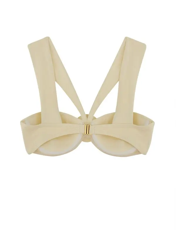 LA REVECHE Sahar" Bikini Top - Ivory