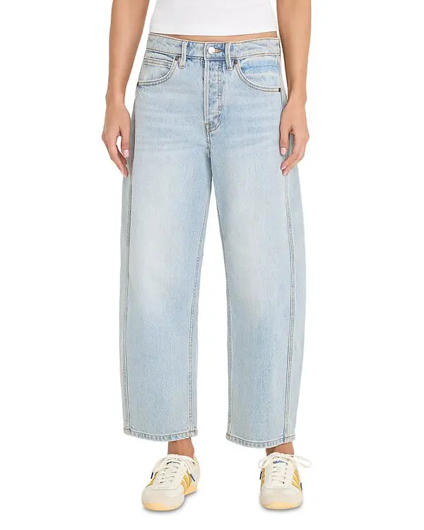 Good American Vintage High Rise Barrel Ankle Jeans - Indigo