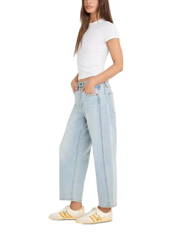 Good American Vintage High Rise Barrel Ankle Jeans - Indigo