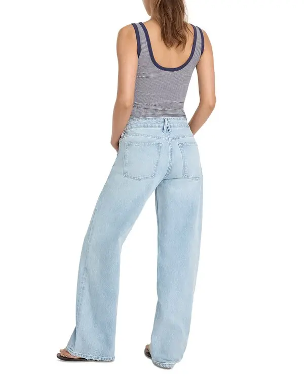 Good American Low Rise Bootcut Jeans
