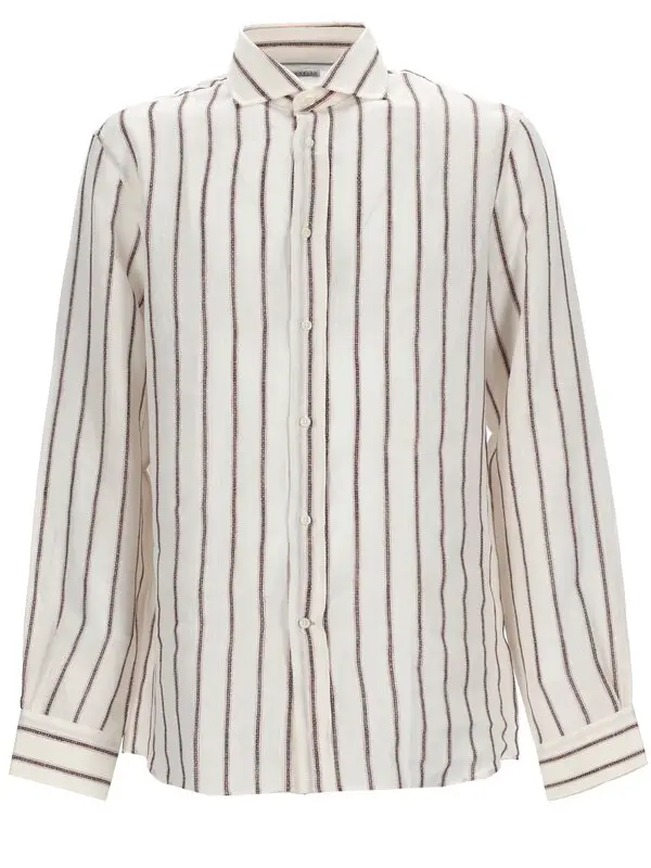 Brunello Cucinelli Camcia In Lino - Multicolour