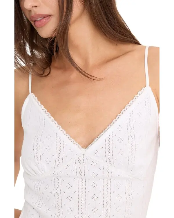Good American The Pointelle Mini Dress