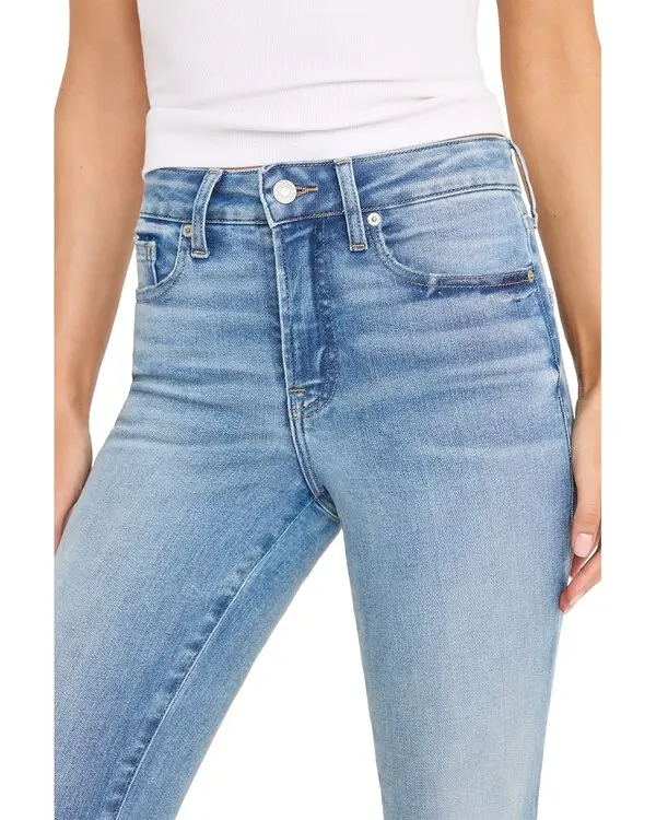 Good American Good Legs High Rise Ankle Boot Jeans - Indigo