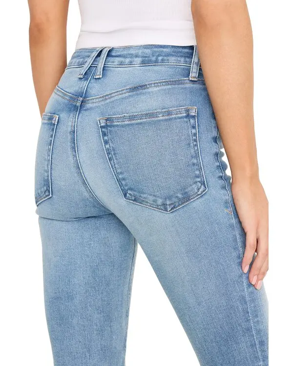 Good American Good Legs High Rise Ankle Boot Jeans - Indigo