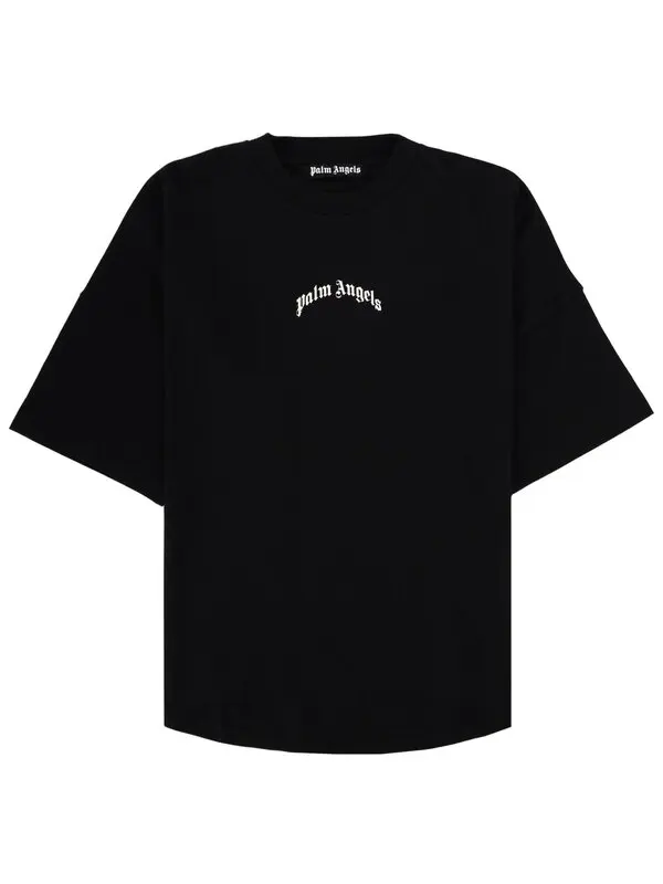 Palm Angels T-shirt In Cotone - Black