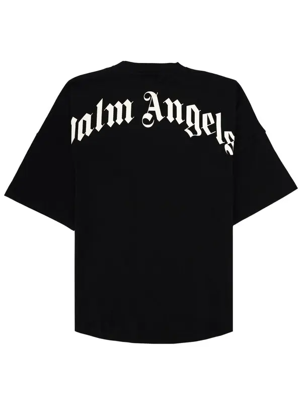 Palm Angels T-shirt In Cotone - Black