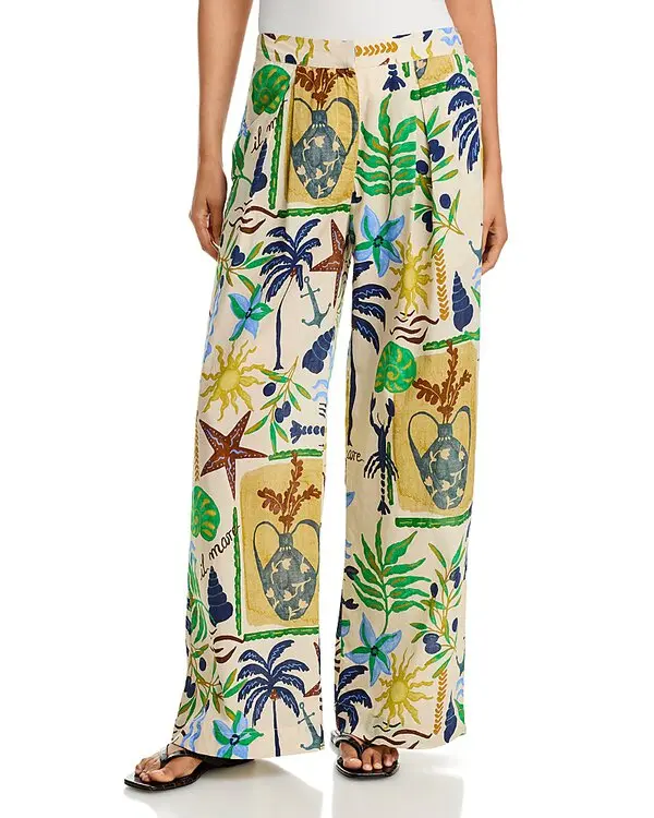 Velvet By Graham & Spencer Trixie Printed Pull-on Pants