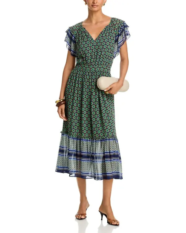 Velvet By Graham & Spencer Cheryl Ruffle Sleeve Dress