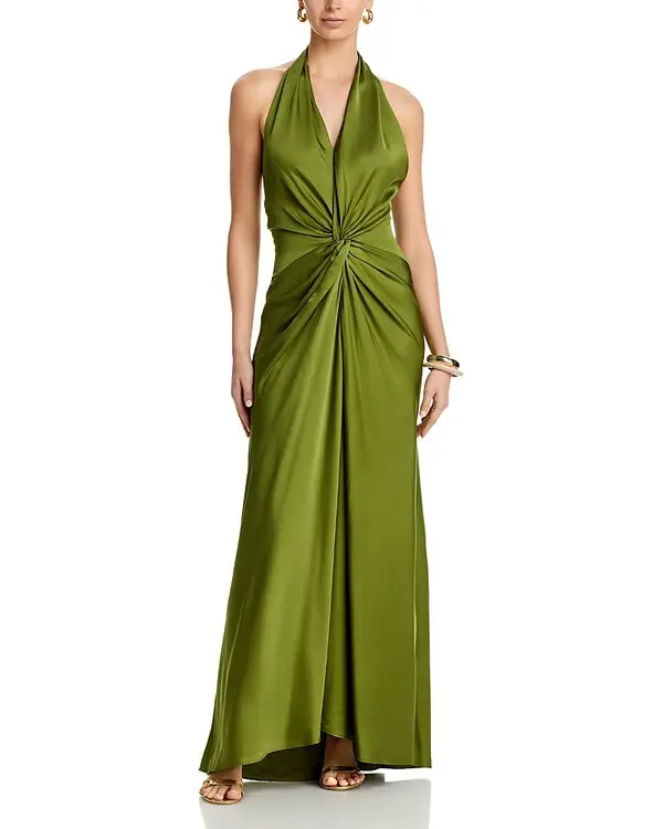 A.L.C. Mabel Halter Gown - Tomatillo