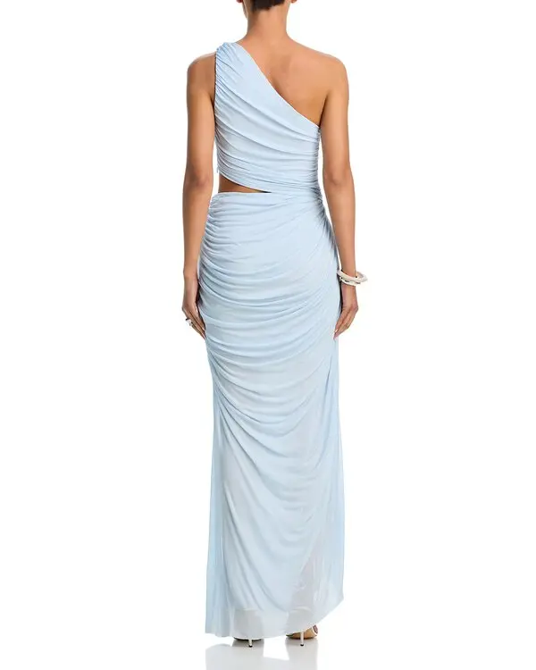 A.L.C. Cleo One-shoulder Ruched Maxi Dress