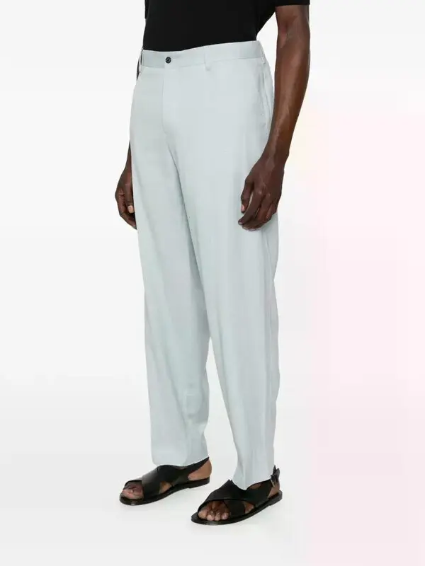 Dolce & Gabbana Shantung Viscose Trousers - Blue