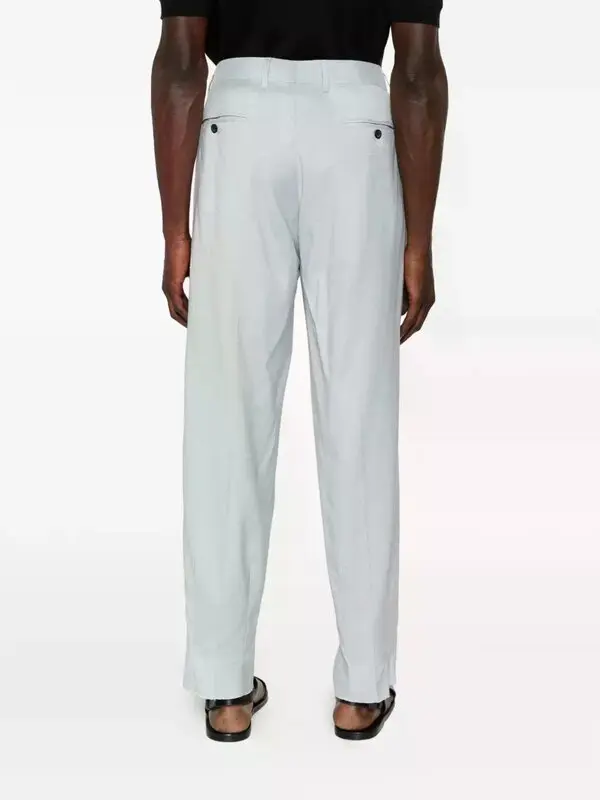 Dolce & Gabbana Shantung Viscose Trousers - Blue