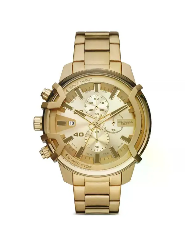 DIESEL® Griffed 48mm Chronograph Watch - Gold