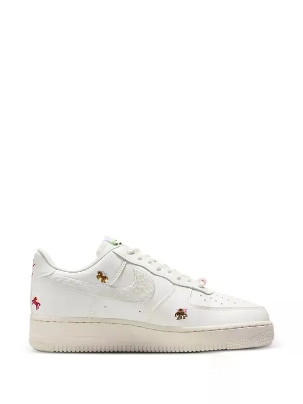 Nike Air Force 1 Low Embroidered Sneakers - White