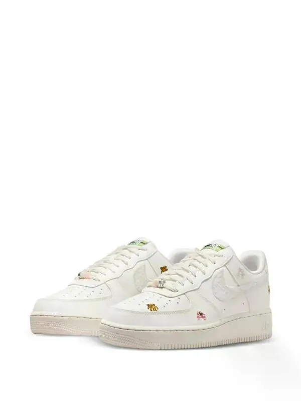 Nike Air Force 1 Low Embroidered Sneakers - White
