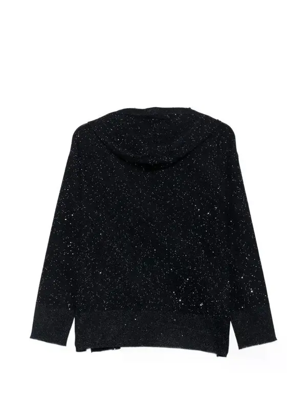 Marella Glitter-effect Drawstring Hoodie