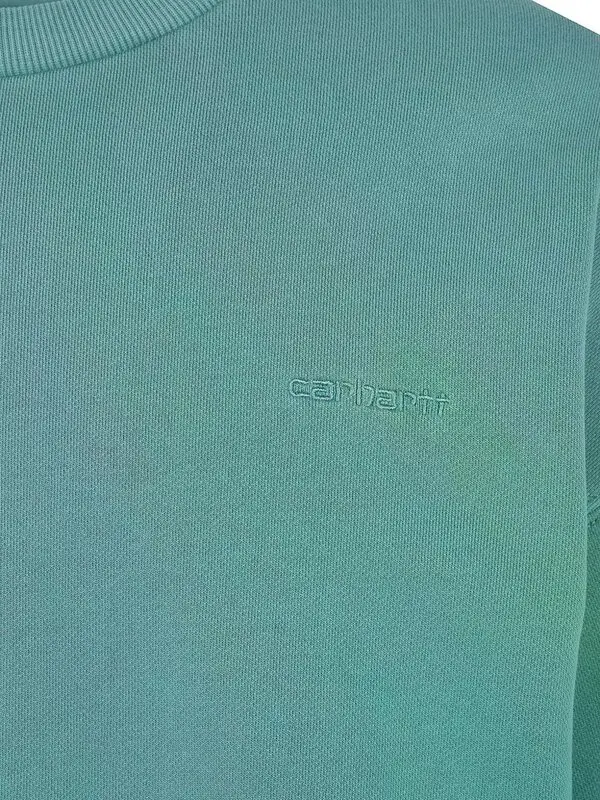 Carhartt Work In Progress Benton Garment-dyed Embroidered-logo Sweater