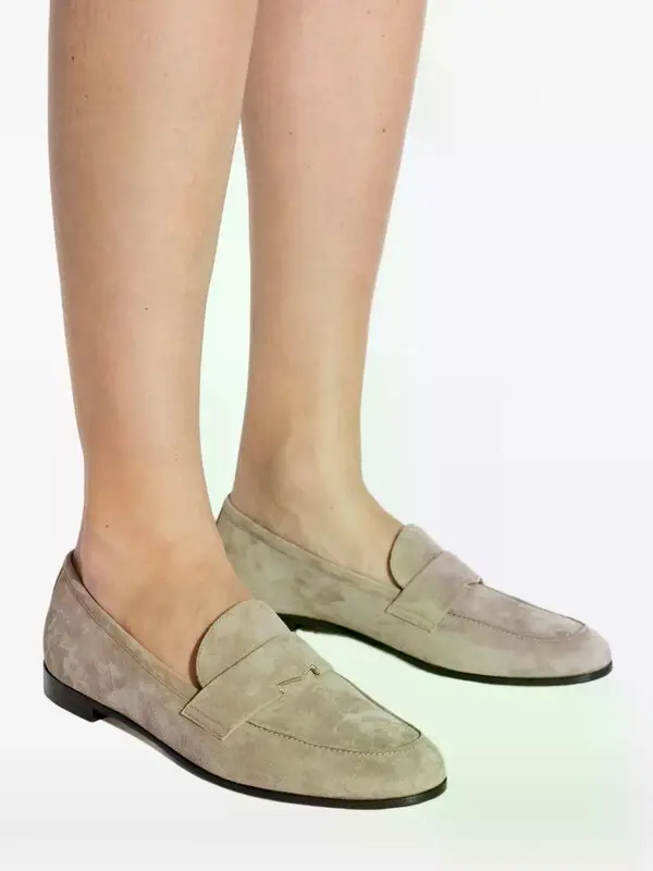 Max Mara Panelled Slip-on Loafers - Neutrals