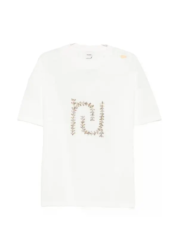 Nanushka Wren Paisley-monogram Oversized T-shirt - White