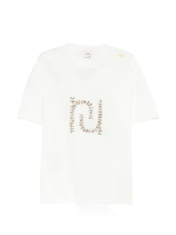 Nanushka Wren Paisley-monogram Oversized T-shirt - White