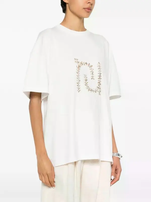 Nanushka Wren Paisley-monogram Oversized T-shirt