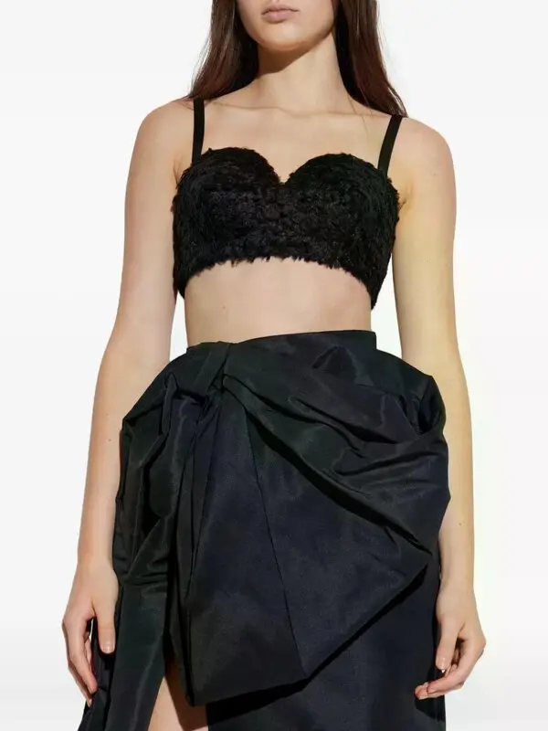 Givenchy Sweetheart-neck Crop Top