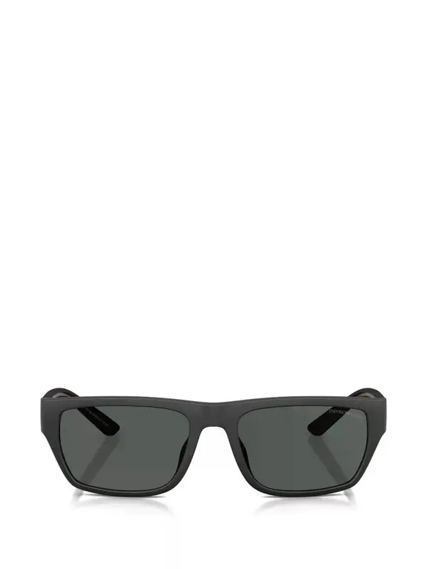Emporio Armani Rectangle-frame Sunglasses - Black