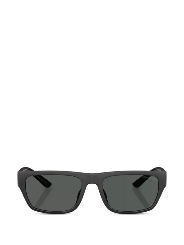 Emporio Armani Rectangle-frame Sunglasses - Black