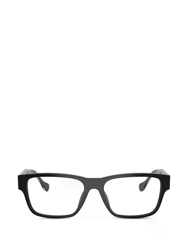 Versace Rectangle Frame Eyeglasses - Black