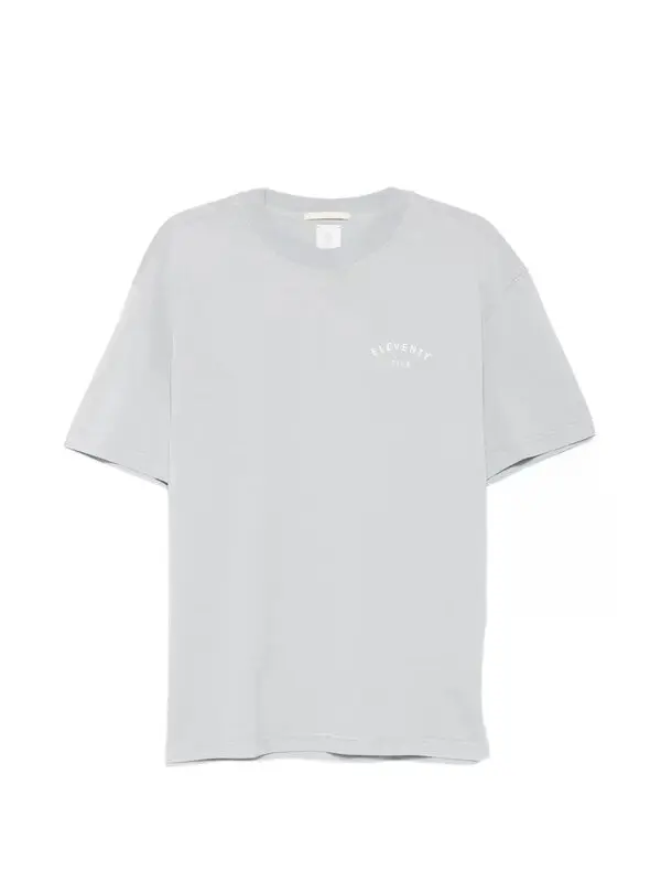 Eleventy Logo-print T-shirt - Grey