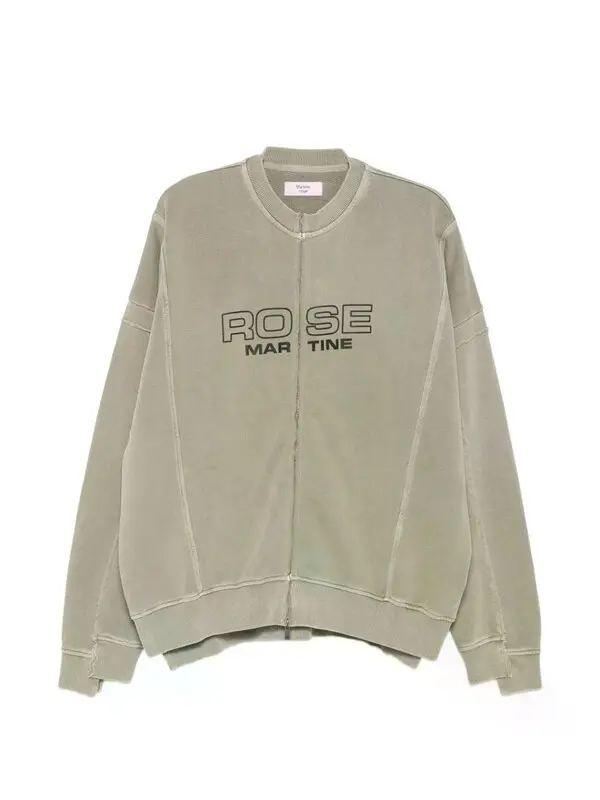 Martine Rose Logo-print Zip-up Sweatshirt