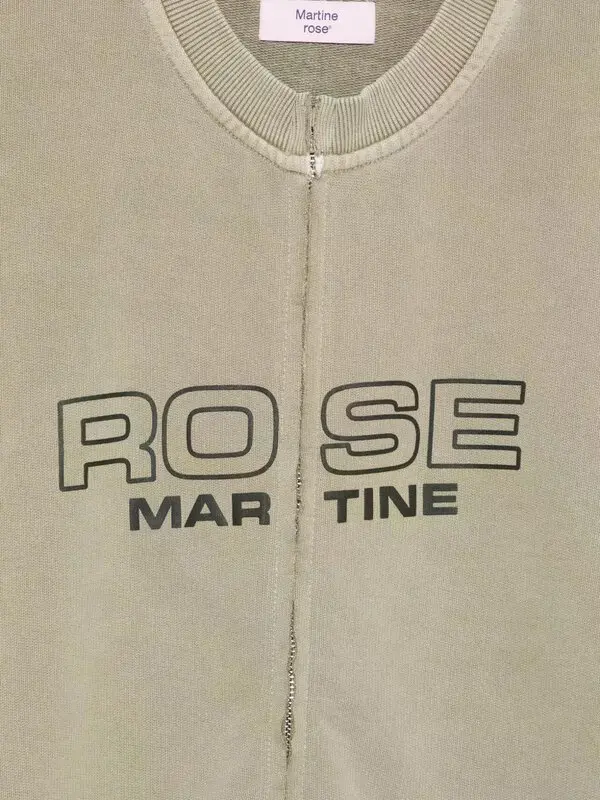 Martine Rose Logo-print Zip-up Sweatshirt