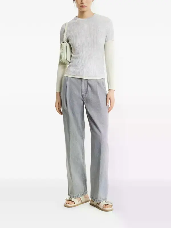 Maison Kitsuné Ribbed-knit T-shirt