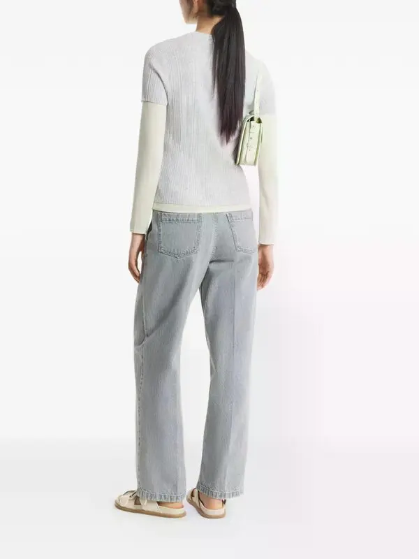 Maison Kitsuné Ribbed-knit T-shirt