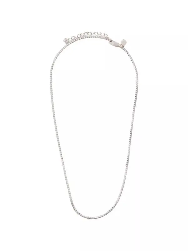ASTRID & MIYU Cubic Zirconia Tennis Necklace - Silver